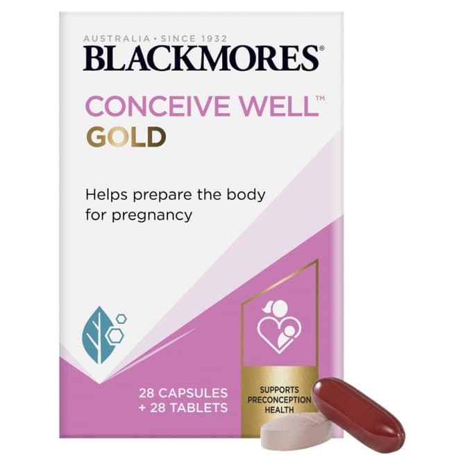 Buy Blackmores Conceive Well Gold 28 Tablets plus 28 Capsules Online