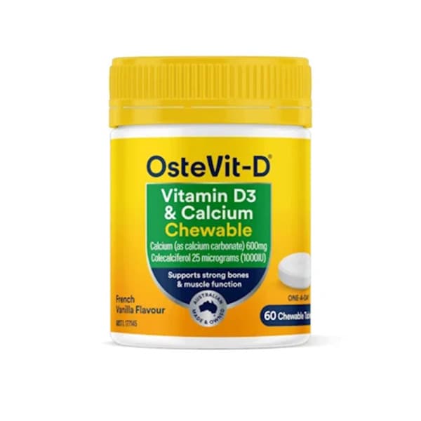 Buy OsteVit D One A Day Vitamin D3 and Calcium Chewable 60 Tablets Online