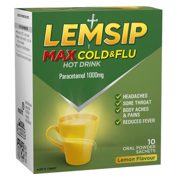 Buy Lemsip Maximum Strength Lemon Sachets 10 Online