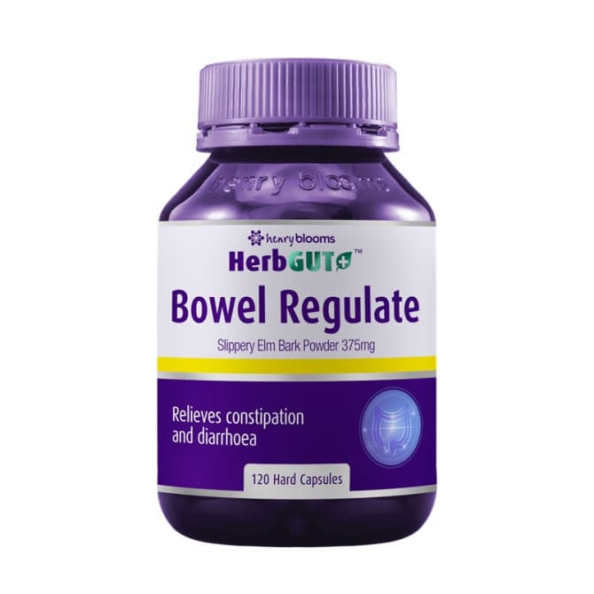 Buy Henry Blooms Bowel Regulate Slippery Elm Bark 375mg Hard Capsules ...